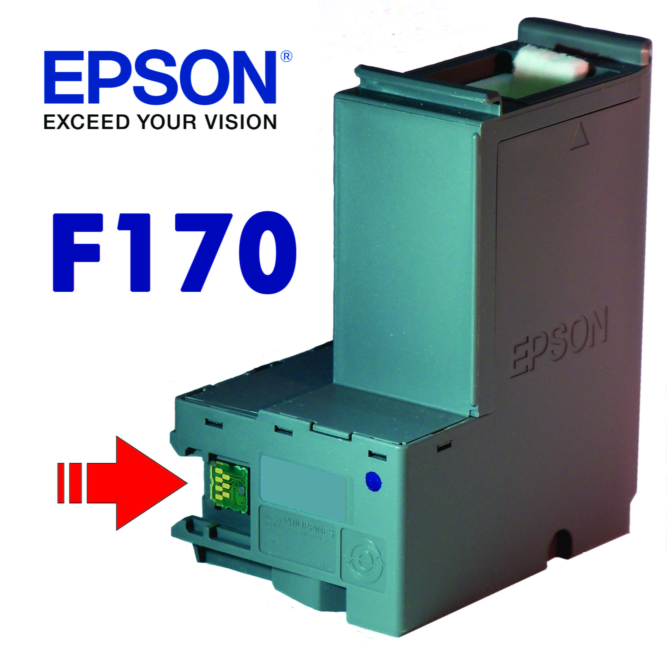 CHIP COMPATÍVEL PARA RECUPERAR CAIXA DE MANUTENÇÃO EPSON SURECOLOR F170 ...